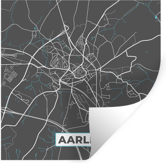 Stickers muraux - Plan de la ville - Grijs - Carte - Arlon - België ...