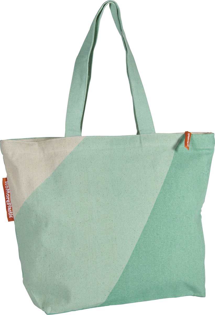 Duurzame tas van NoMorePlastic - Soft Mint - Shopper - Strandtas ... Duurzame tas van NoMorePlastic - Soft Mint - Shopper - Strandtas ...