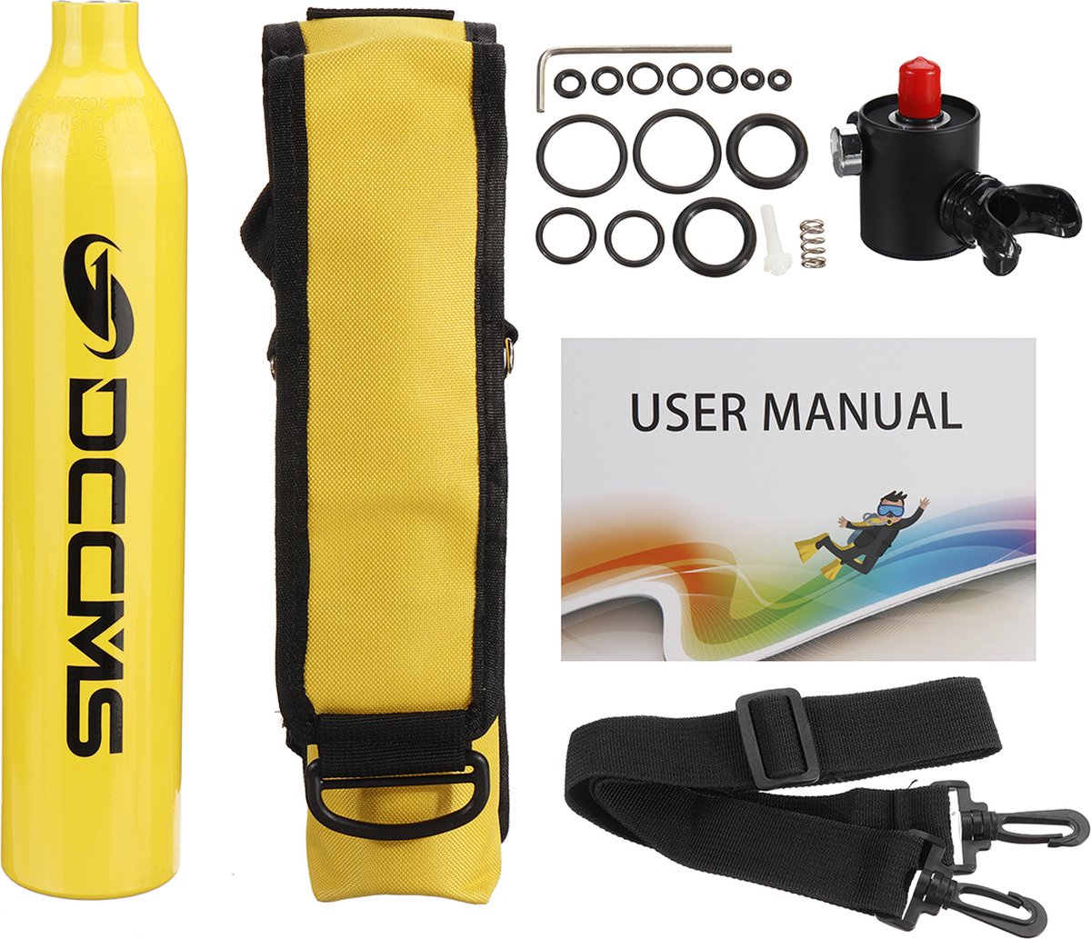 DCCMS Duikflessen - 500ml Scuba Tank - Duiken Zuurstof Cilinder - Mini ...