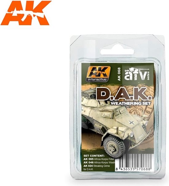 AK Interactive AK 068 - Afrika Korps Weathering Set 3 x 35 ml | bol