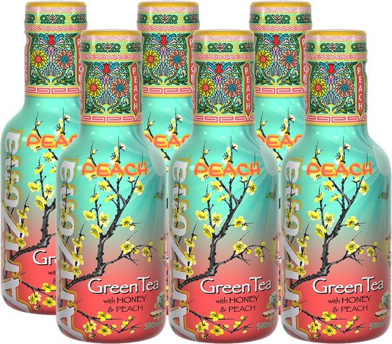 Arizona - Green Tea Zero Sugar - 6x 500ml | bol
