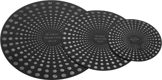 The Original Induction Mate - Inductiemat - Set van 3 - Siliconen ...