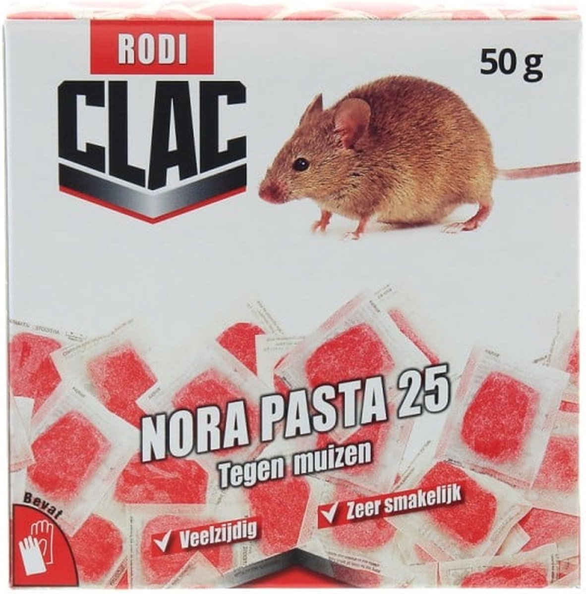 Muizengif CLAC NORA PASTA 25 TEGEN MUIZEN 5X10G (beste keus) | bol