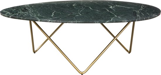 Furnified - Marmeren Salontafel - Richard - Groen Marmer | bol.com