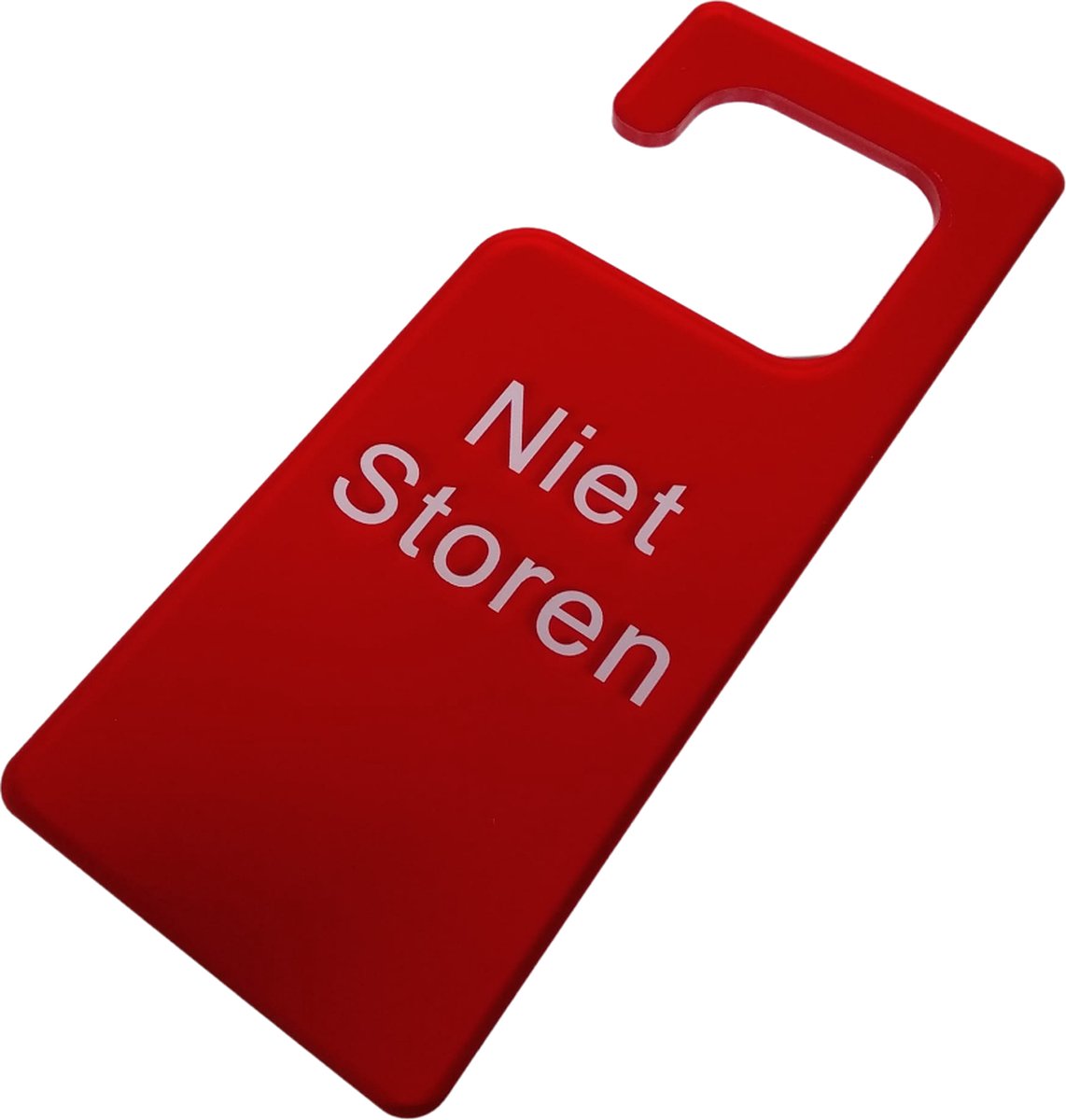 Niet Storen Hanger - Rood Acryl Plexiglas - Bezet Deurhanger Bordje | bol