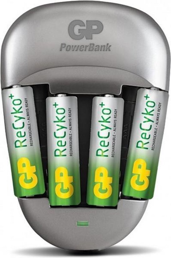 GP Powerbank Quick 3 (incl. 4 ReCyko+ AA) | bol