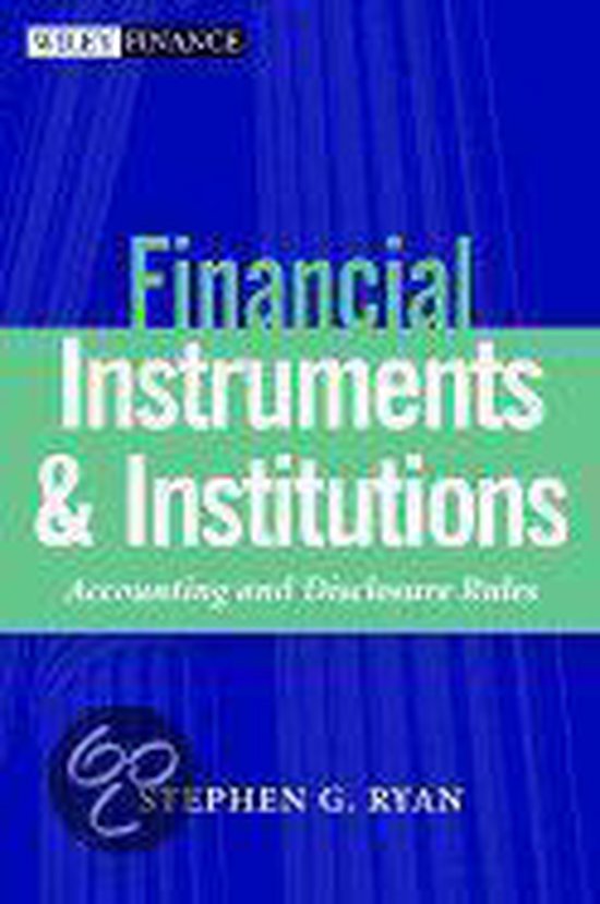 Financial Instruments and Institutions, Ryan | 9780471220763 | Boeken | bol