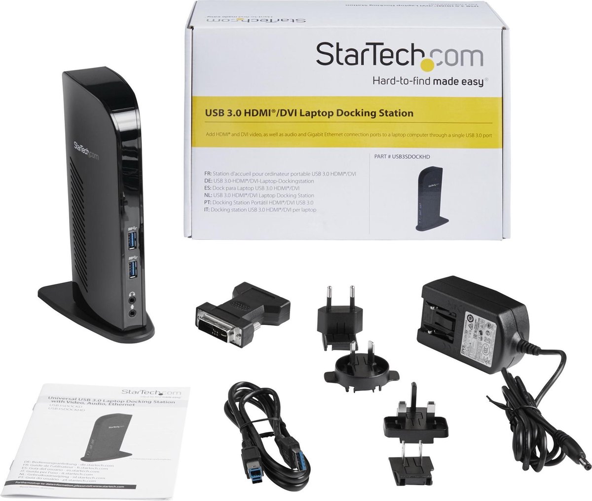 StarTech HDMI en DVI dual monitor docking station voor laptops - USB 3. ...