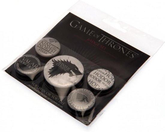 GAME OF THRONES 5 Pack Badges - Winter is Coming | bol.com