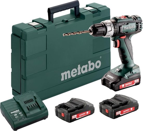 Metabo BS 18 L 18V Li-Ion accu boor-/schroefmachine set (3x 2,0Ah accu ...