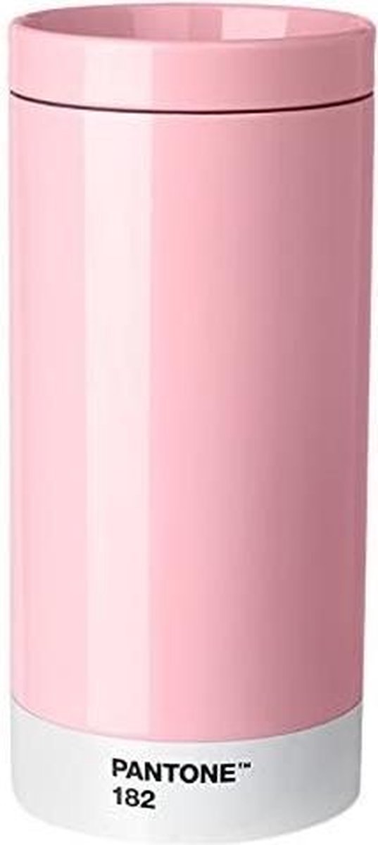 Pantone Drinkbeker - To Go - RVS - 430 ml - Light Pink 182 C | bol