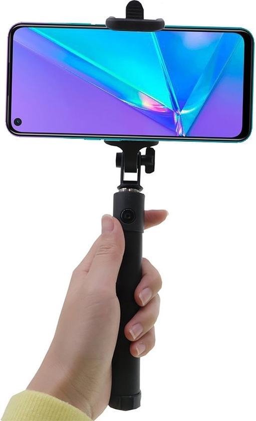Shop4 - Oppo A72 Selfie Stick Bluetooth Zwart | bol.com