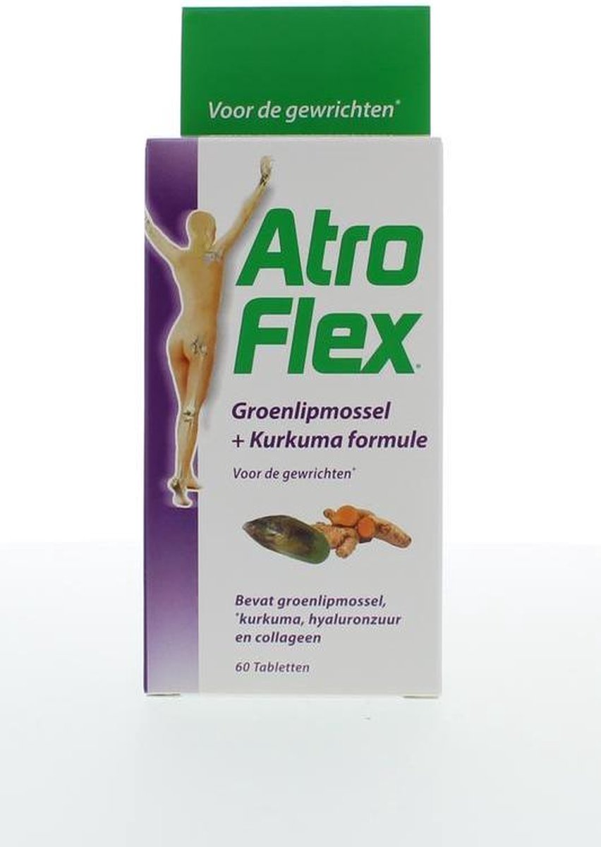 Atroflex Groenlipmossel + Kurkuma 60 tabletten | bol.com