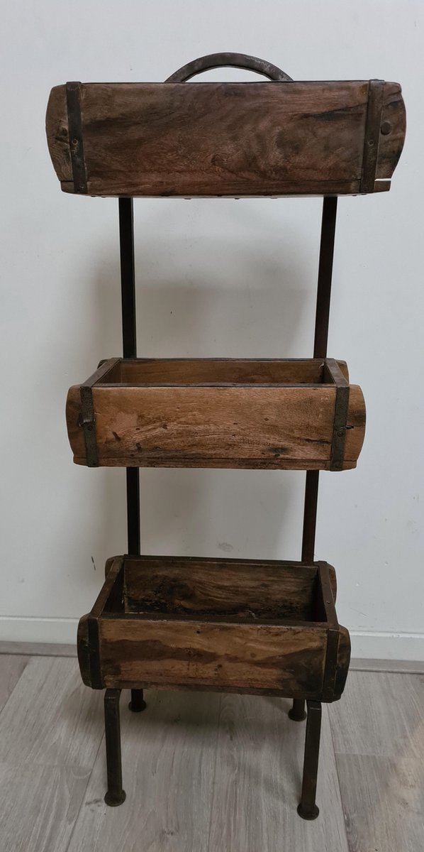 Industrieel toilet meubel - toiletrolhouder - wc rol houder | bol.com