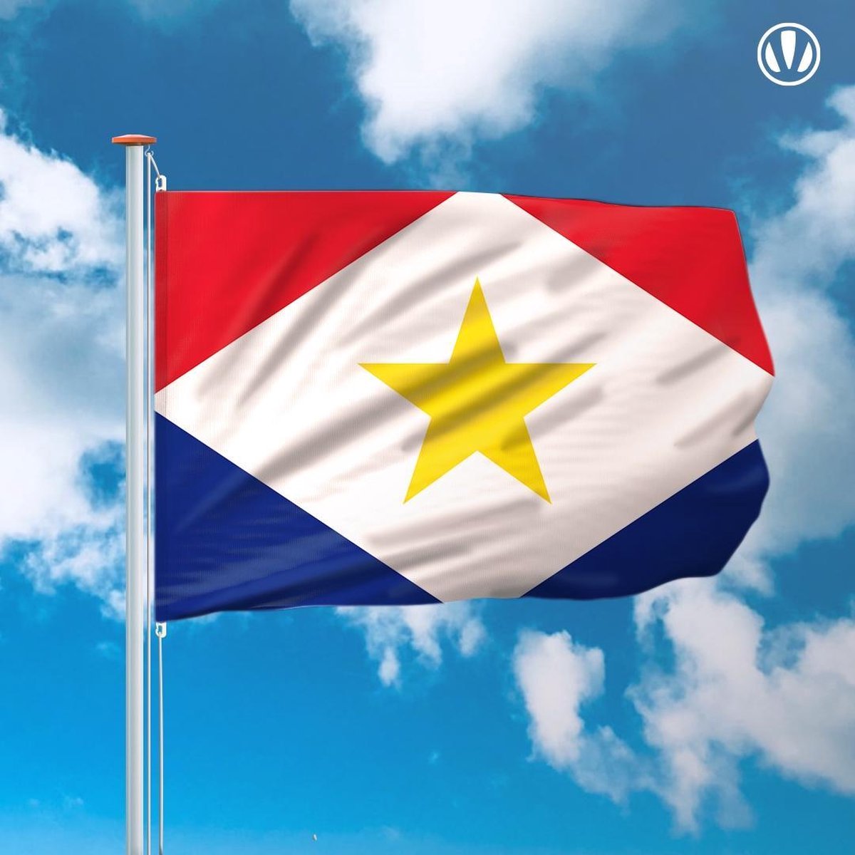 Vlag Saba 150x225cm | bol.com