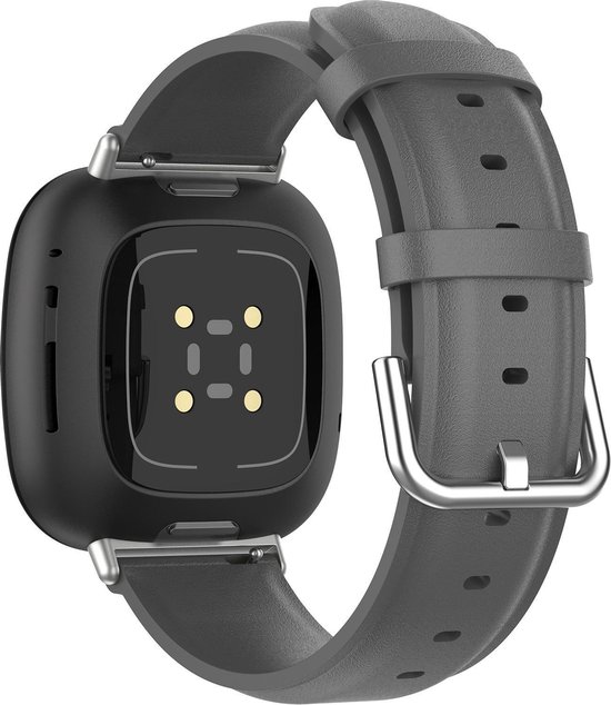 Fitbit Versa 3 / Sense Bracelet en cuir - bleu clair - - Bracelet de ...