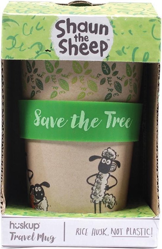 Shaun the Sheep: Save the Tree 12 oz Huskup Travel Mug | bol.com