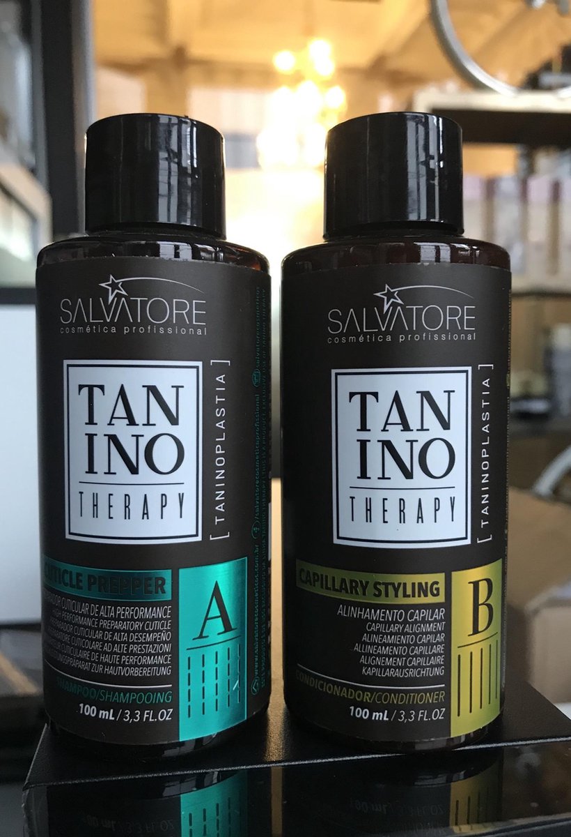 SALVATORE TANINO THERAPY - keratine behandeling met tanino - 100 ML A&B ...