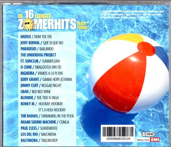 De 16 Leukste Zomerhits, Various | CD (album) | Muziek | bol.com