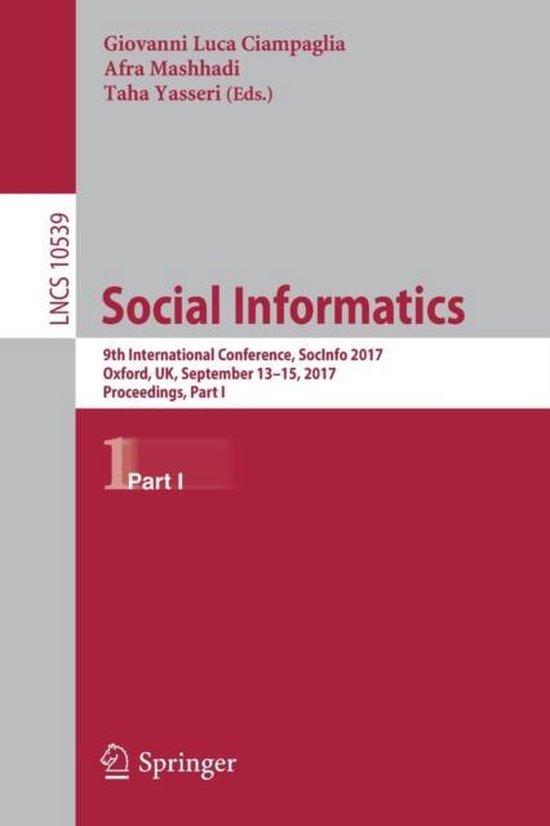 Social Informatics | 9783319672168 | Boeken | bol.com