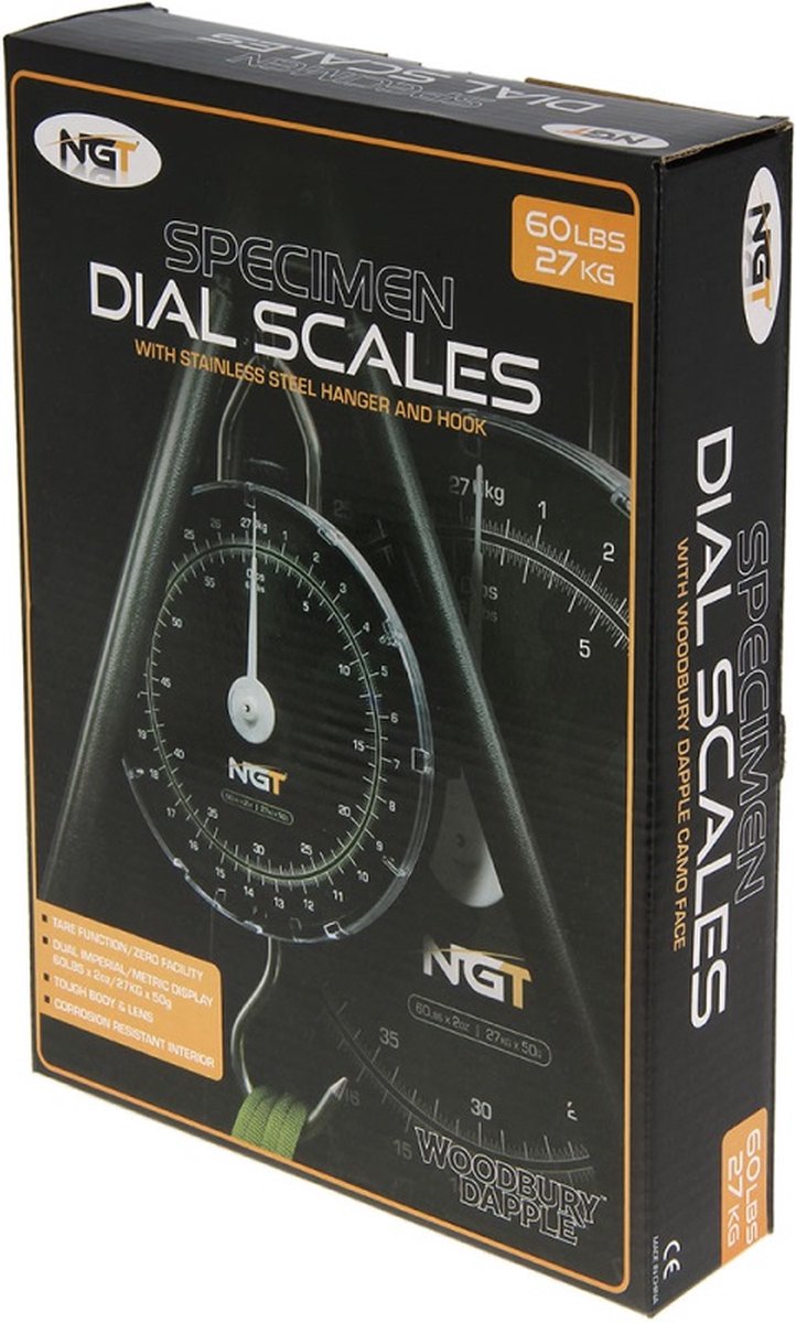 NGT Specimen Scales 27kg / 60lb Round Spring Scales | Weegschaal | bol.