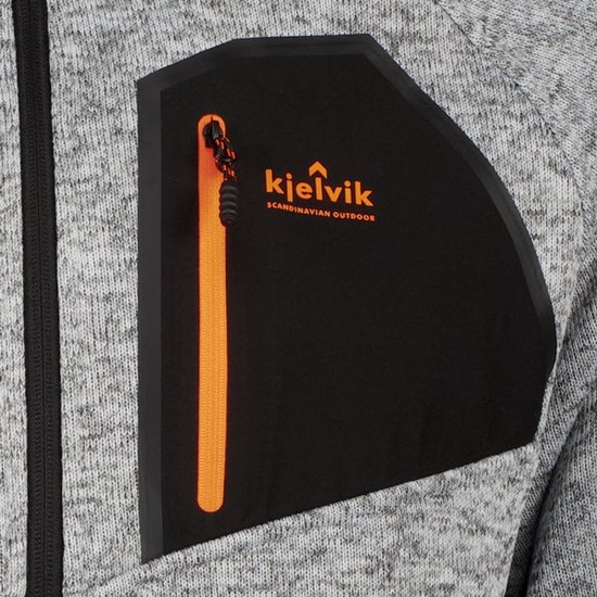 Kjelvik heren outdoor fleece vest grijs - Maat S | bol