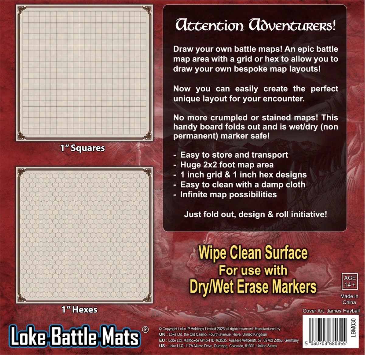 Battle Map Board Grid & Hex | bol.com