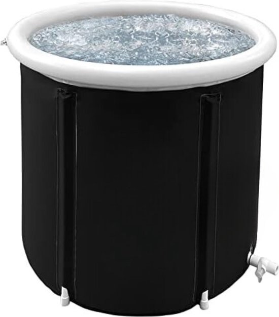 Ijsbad Opblaasbaar - Ice Bath - Dompelbad - Zwart - 80x80cm | bol