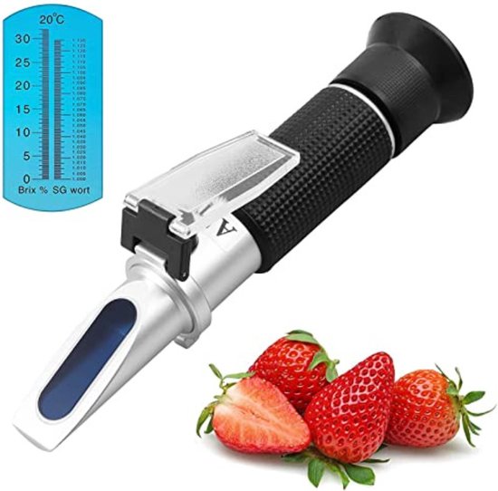 Refractometer - Alcoholmeter - Zoutmeter - Refractometer Suiker | bol