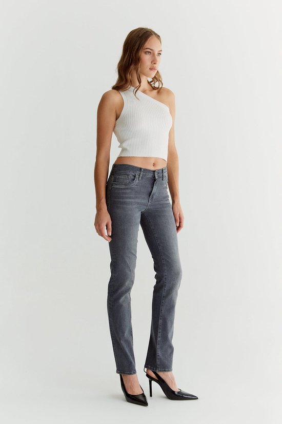 COJ - Hannah - Dames Regular-fit Jeans - Smoke Grey | bol