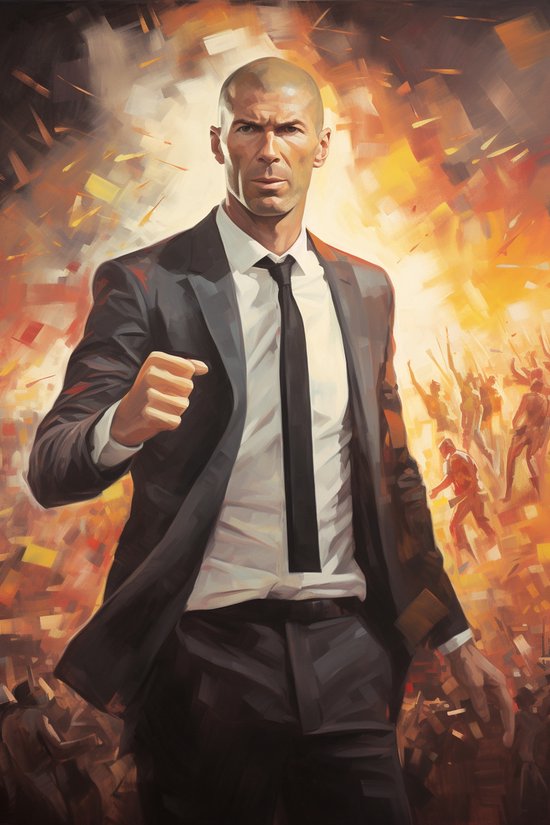 Zinedine Zidane Poster | Zizou Poster | Coach Poster | Voetbalposter ...