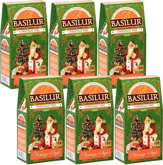 BASILUR Christmas Tree Groene Losse Thee met Jeneverbes, Mangonoten en ...