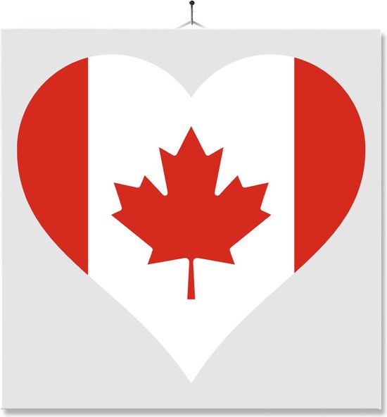 Tegel Met Opdruk | Hart | Vlag | Canada | bol