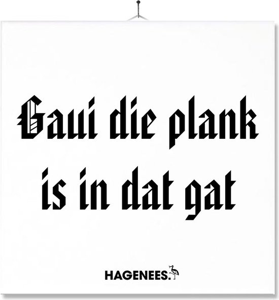 Tegel Met Opdruk | Haagse tekst | bol