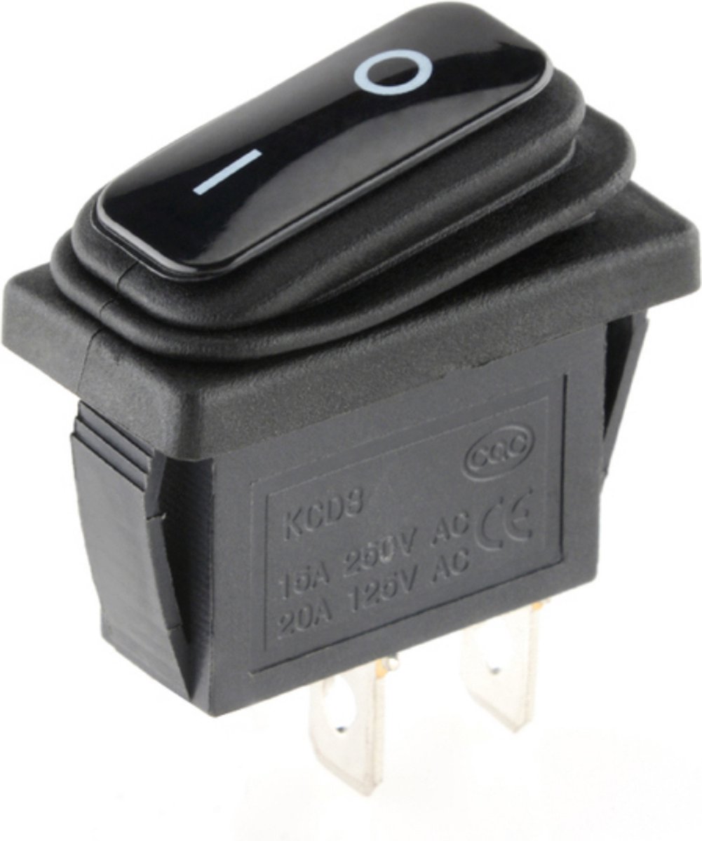 Rubberen SWD Wipschakelaar ON-OFF - 3-pins - Rechthoekig - Waterdicht ...