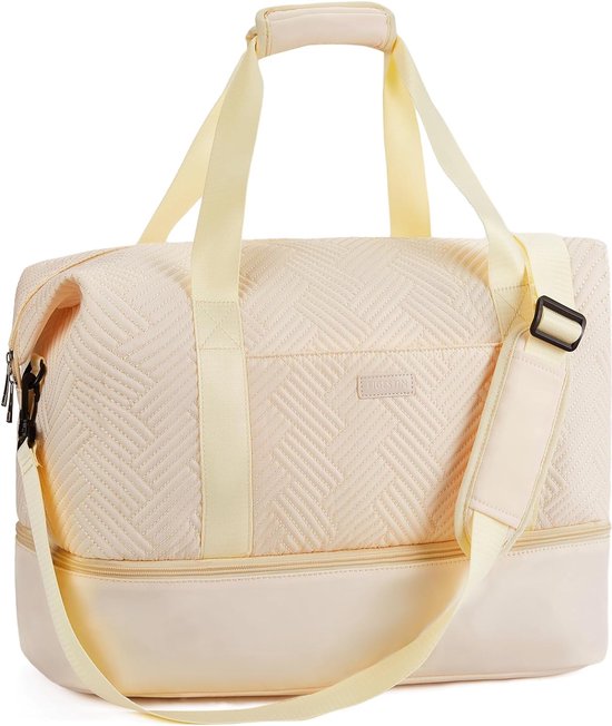 Reistas voor dames, sporttas met schoenenvak, weekendtas, duffle bag ...