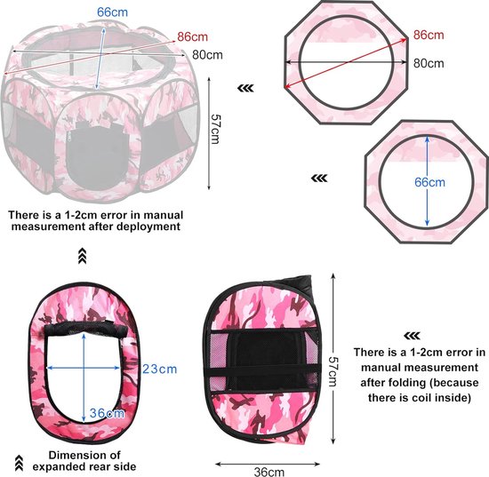voubare troeteldier tent 8 maas kamer draagbare voubare hondjie ...