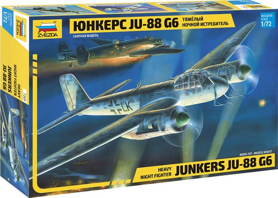 1:72 Zvezda 7269 Junkers Ju-88 G6 - Heavy Night Fighter Plastic ...
