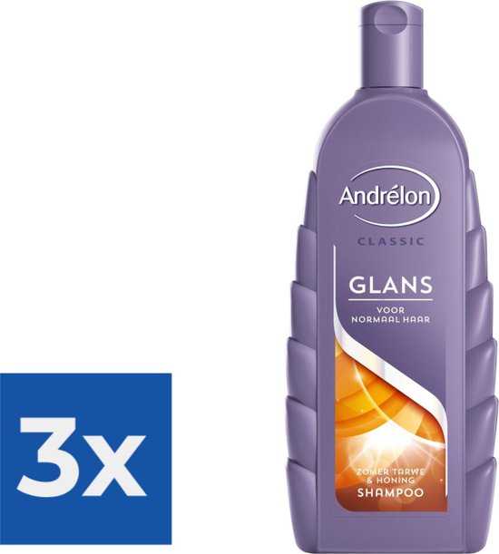 Andrélon Shampoo Glans 450 ml - Voordeelverpakking 3 stuks | bol