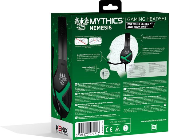 Mythics Gaming Headset Xbox Inklapbare Microfoon In Line
