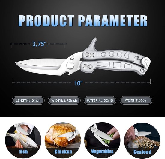 Vleesschaar voor gevogelte, afneembare zware vleesschaar ...