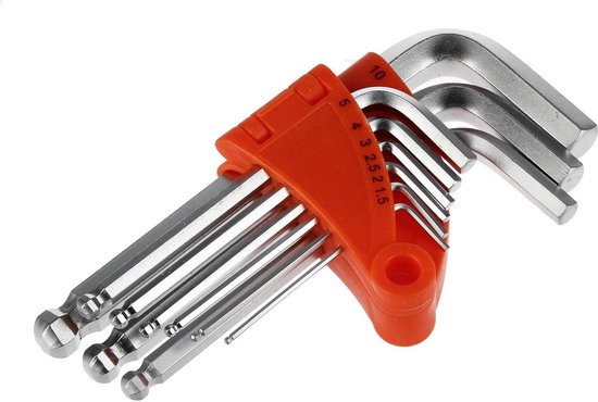 Werckmann inbusset - Inbussleutelset - 9-delig - 1,5mm t/m 10mm | bol