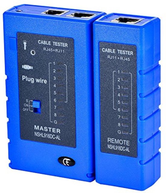 Netwerk tester - UTP tester - Lan tester - Blauw | bol