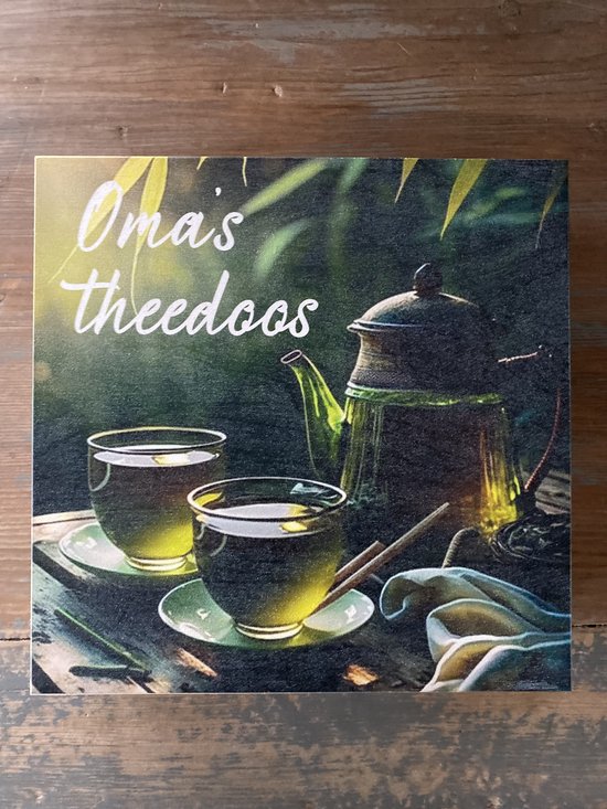 Creaties van Hier - theedoos - 9 vaks - gepersonaliseerd cadeau - 23 ...