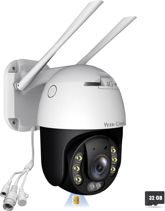 Vyze-Link - Buiten PTZ Camera - 4G Bedraad - Slimme Menselijke Detectie ...