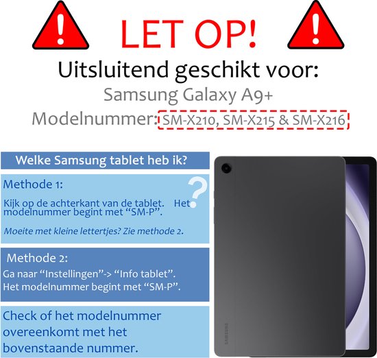 Samsung Tab A9 Plus Hoes Kinder Hoesje Kids Case Met Screenprotector ...