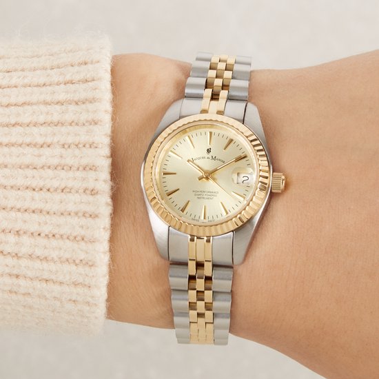 Jacques de Manoir Dames Horloge JWL02102 Staal Bi-color Inspiration ...