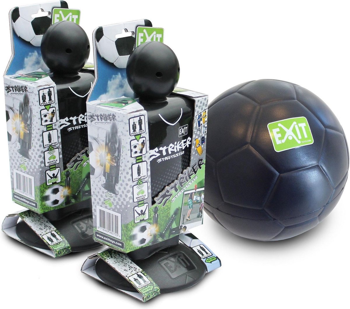 EXIT Striker Streetsoccer (2st.) + EXIT Mini Foam Ball (ø15cm) | bol.com