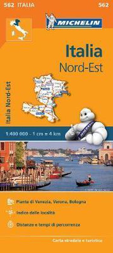 Italia Nord Est REGIONAL Map 562, Michelin | 9782067183971 | Boeken ...