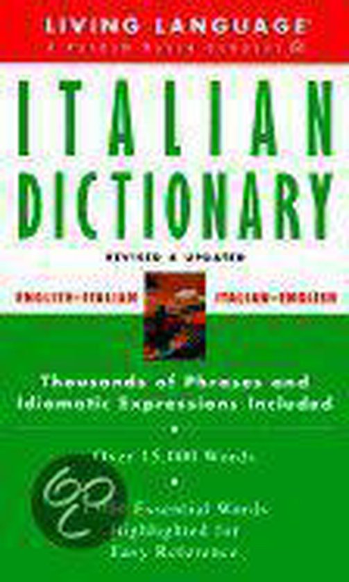 Italian Dictionary, Living Language | 9780609802953 | Boeken | bol